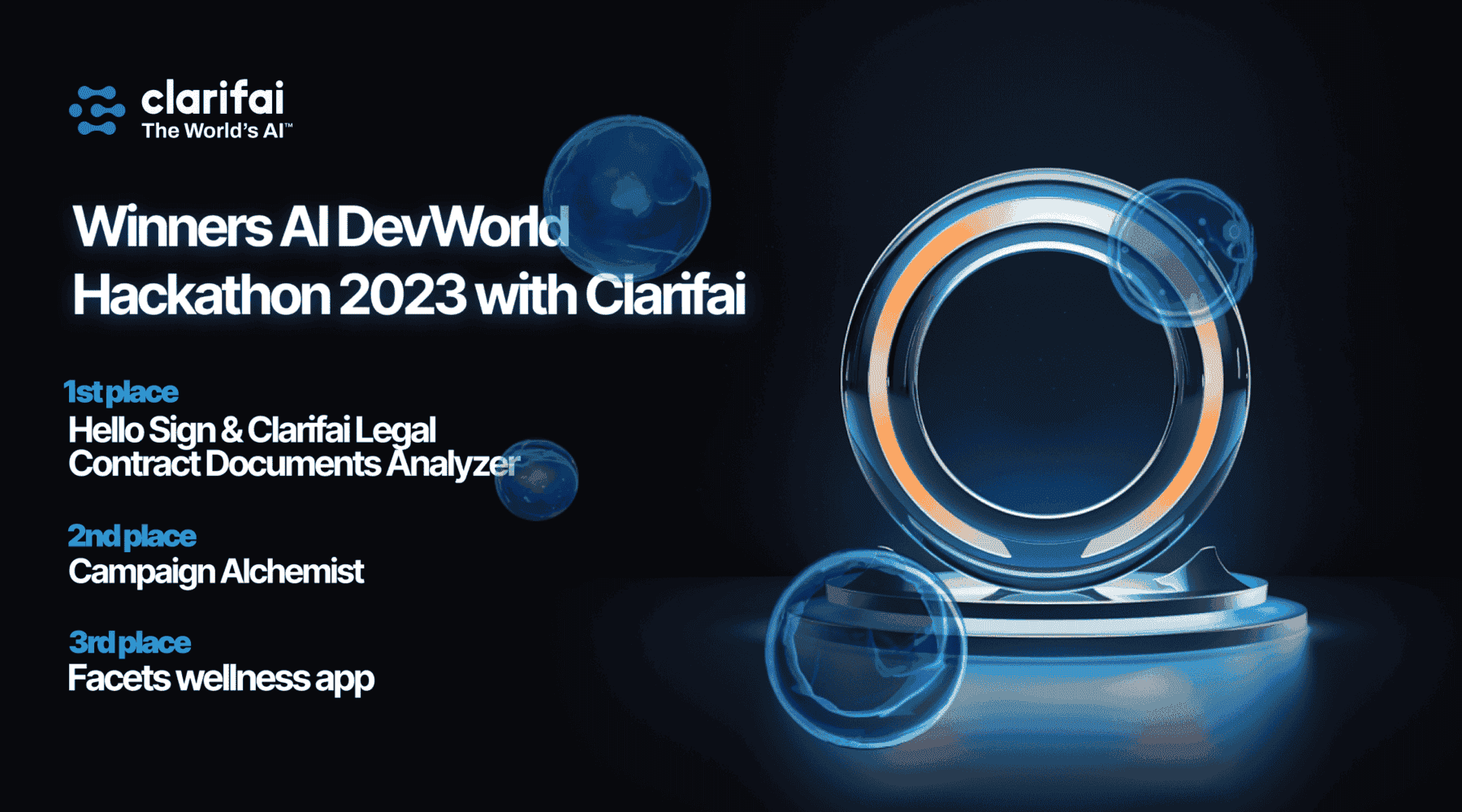 Meet the Clarifai Winners of the AI DevWorld Hackathon